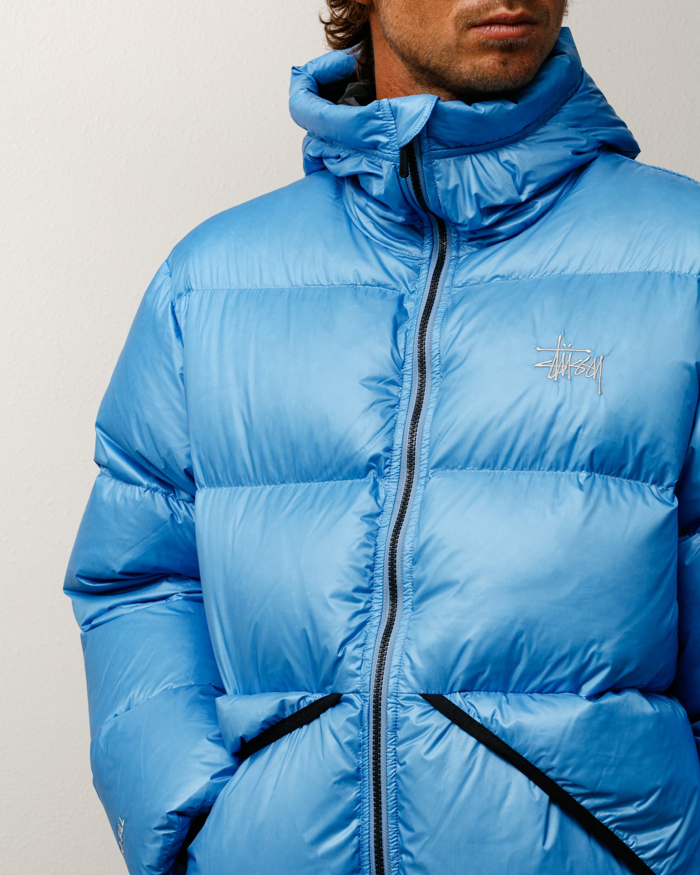 Micro Ripstop Down Parka – Sky Blue | Outerwear | Stüssy Canada