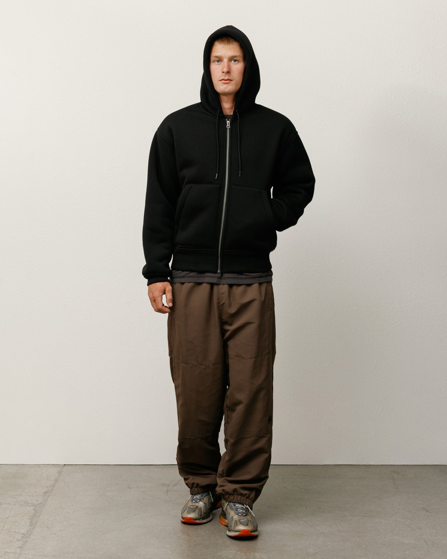 Bonded Sherpa Hoodie – Black | Sweats | Stüssy Canada