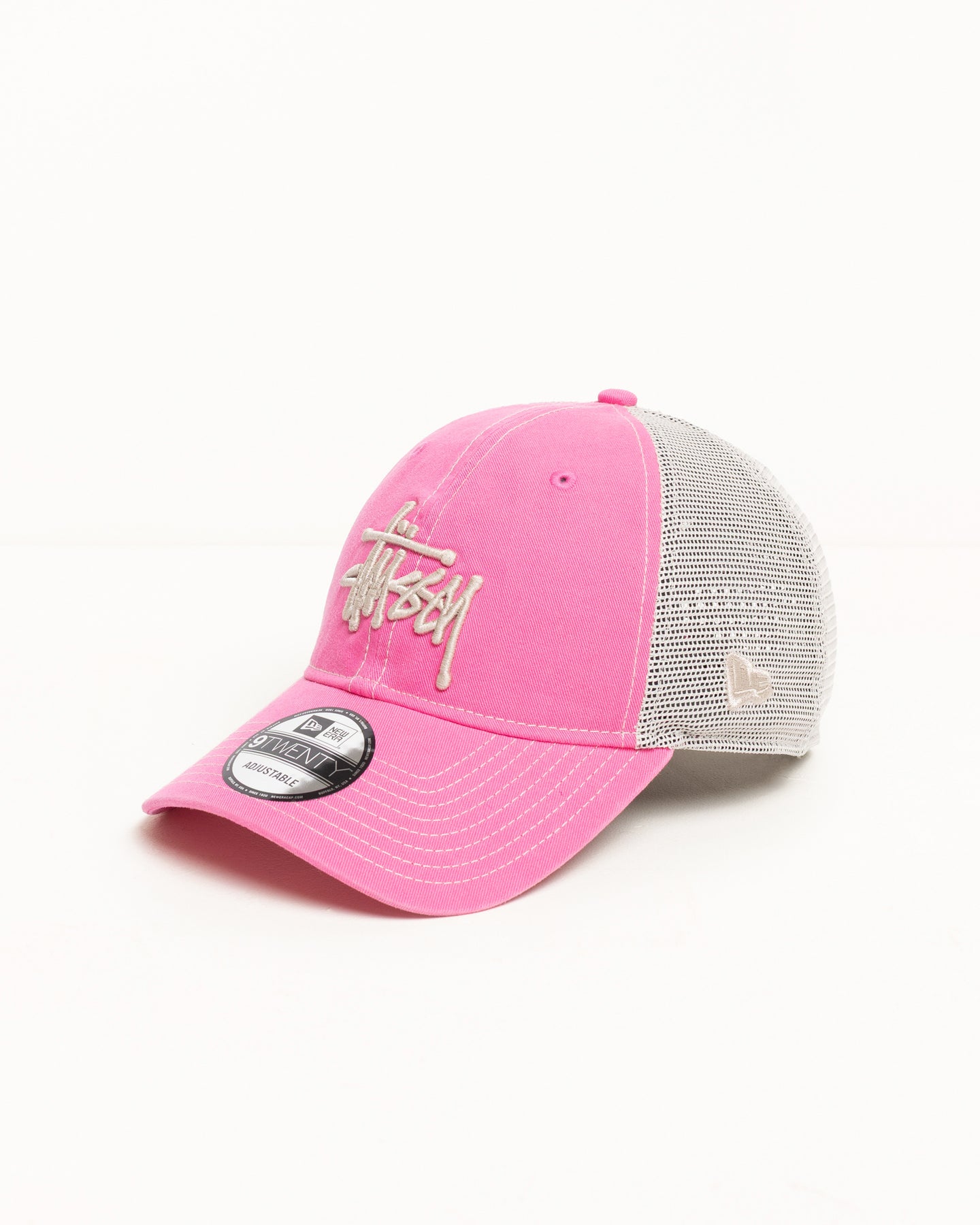 New Era 9Twenty Washed Basic Trucker – Pink | Headwear | Stüssy Canada