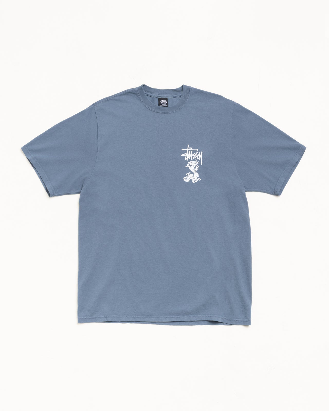 Double Dragon Tee Pigment Dyed – Navy | Tees | Stüssy Canada